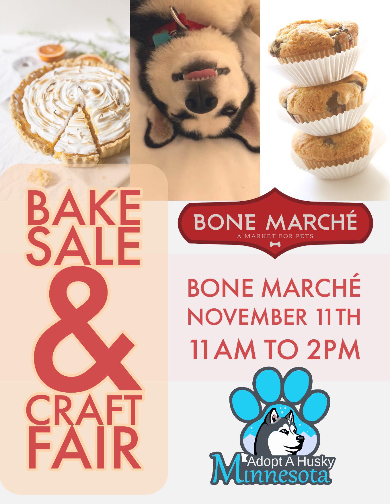 Bake Sale and Craft Fair at Bone Marché November 11 - Help Us Help Them